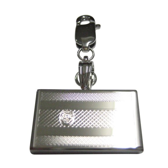 Kiola Designs | Accessories | Etched Costa Rica Flag Pendant Zipper ...